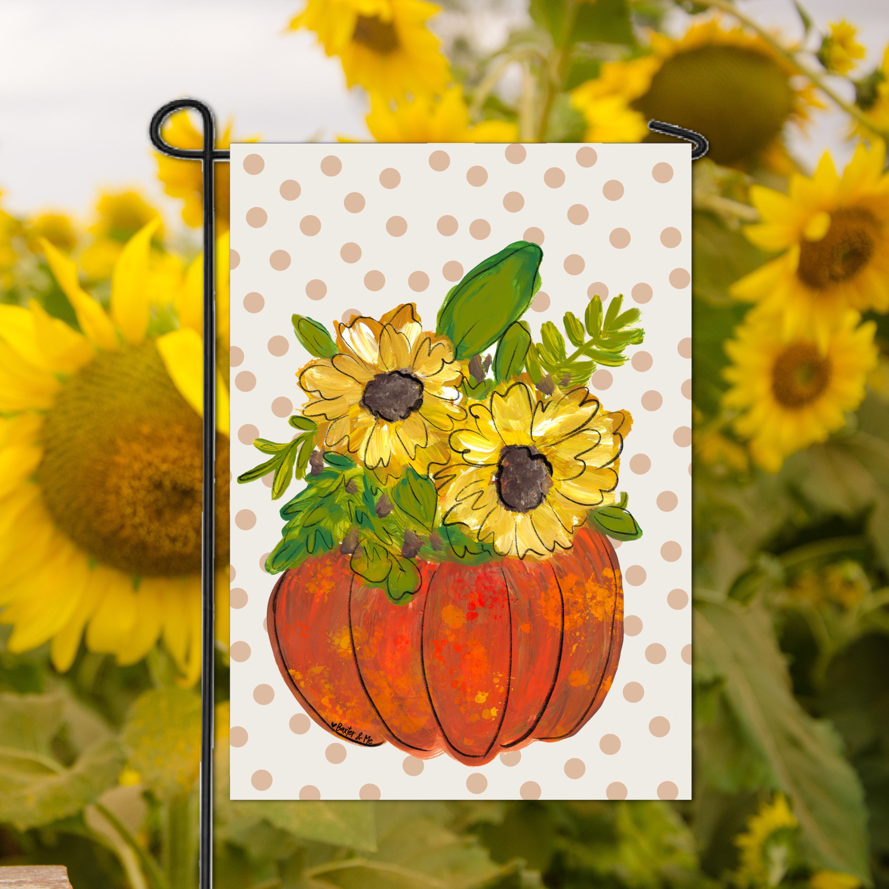Fall Garden Flags – Baxter & Me